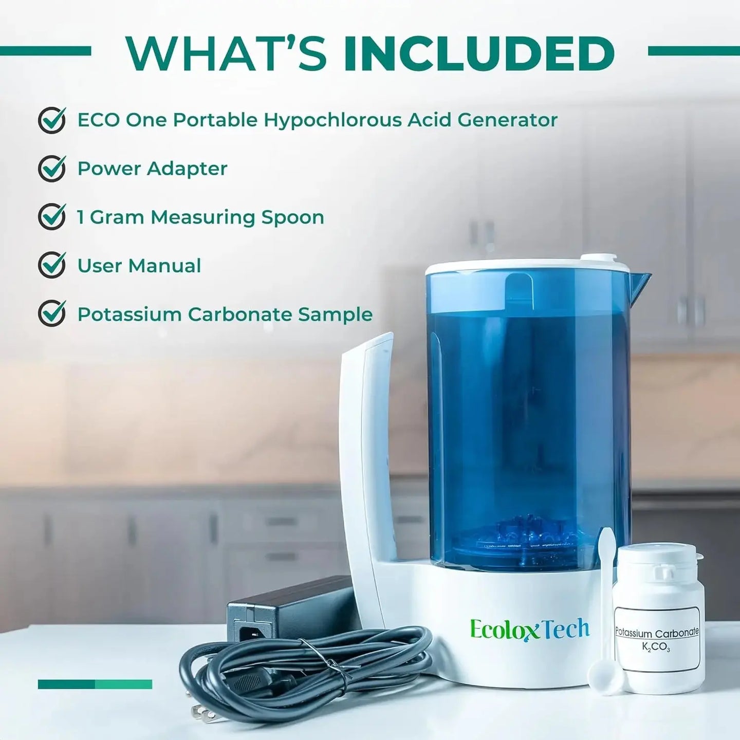 Eco One Electrolyzed Water System - Portable Hypochlorous Acid (HOCl ...